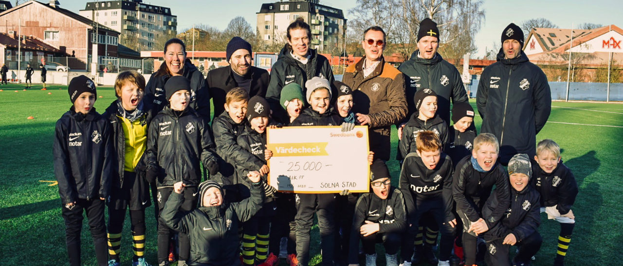 AIK P11 Grön vinnare av Solna stads stipendium 2020-01-23 | AIK Fotboll